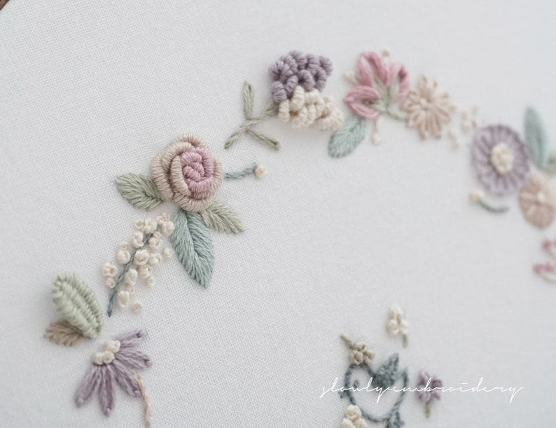 3D Embroidery Flower Embroidery Pattern PDF Pattern Video - Etsy