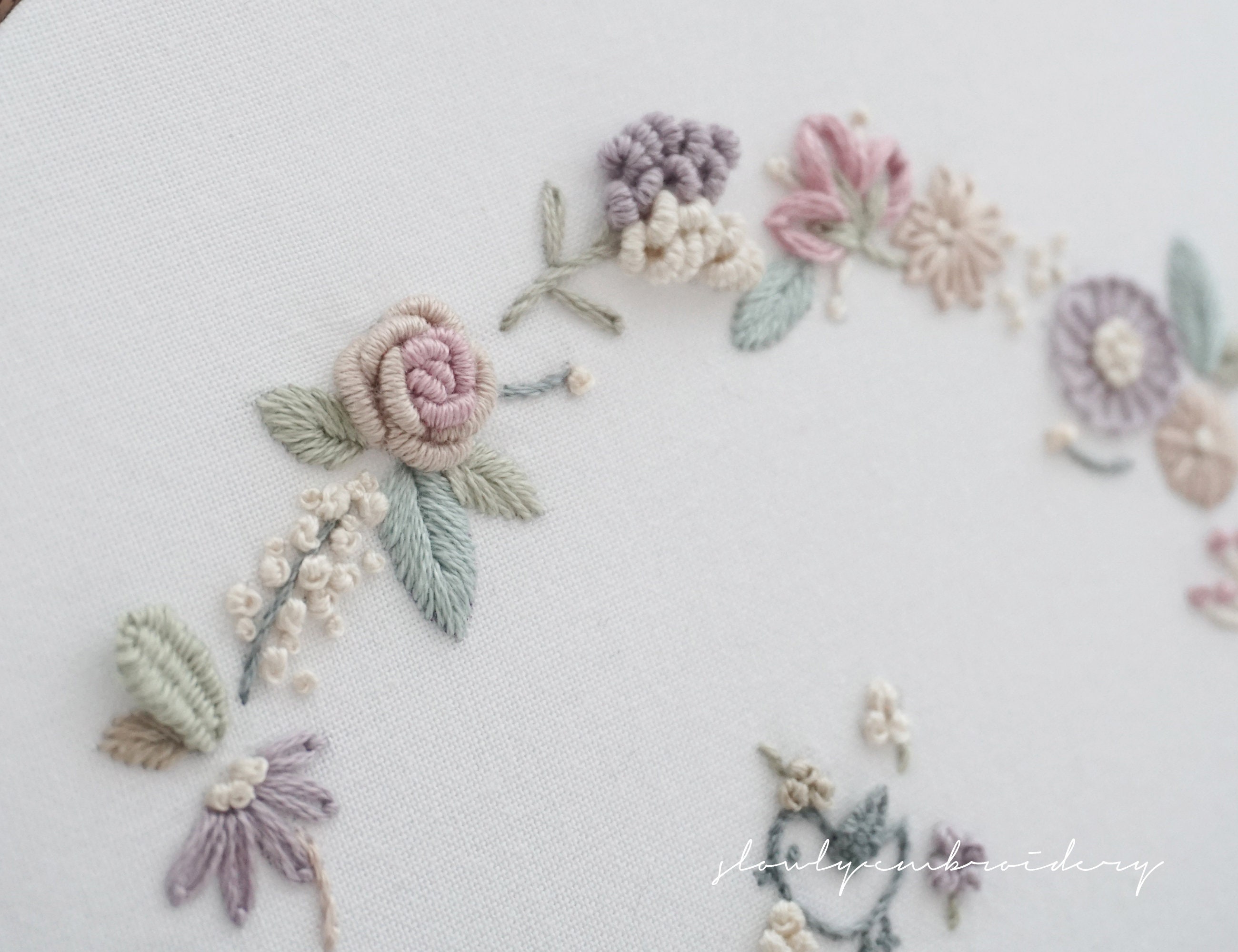 3D Embroidery, Flower Embroidery Pattern, PDF Pattern, Video Tutorial ...