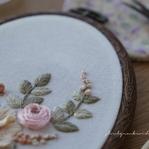 Vintage Flower Embroidery Pattern, Hand Embroidery Design, Floral ...