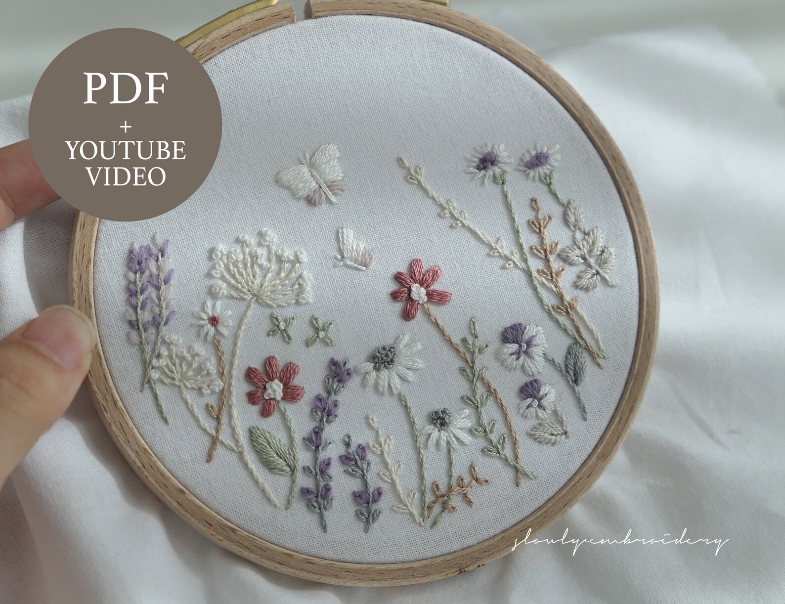 Embroidery PDF Patterns for DIY Enthusiasts. Flower Garden for ...