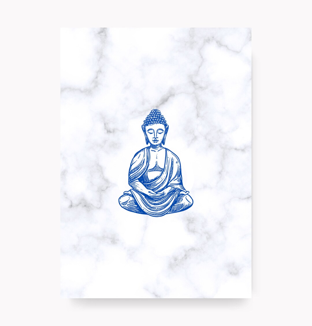 Buddah Print, Meditation, Buddah Poster, Spiritual Symbol Hindu Wall ...
