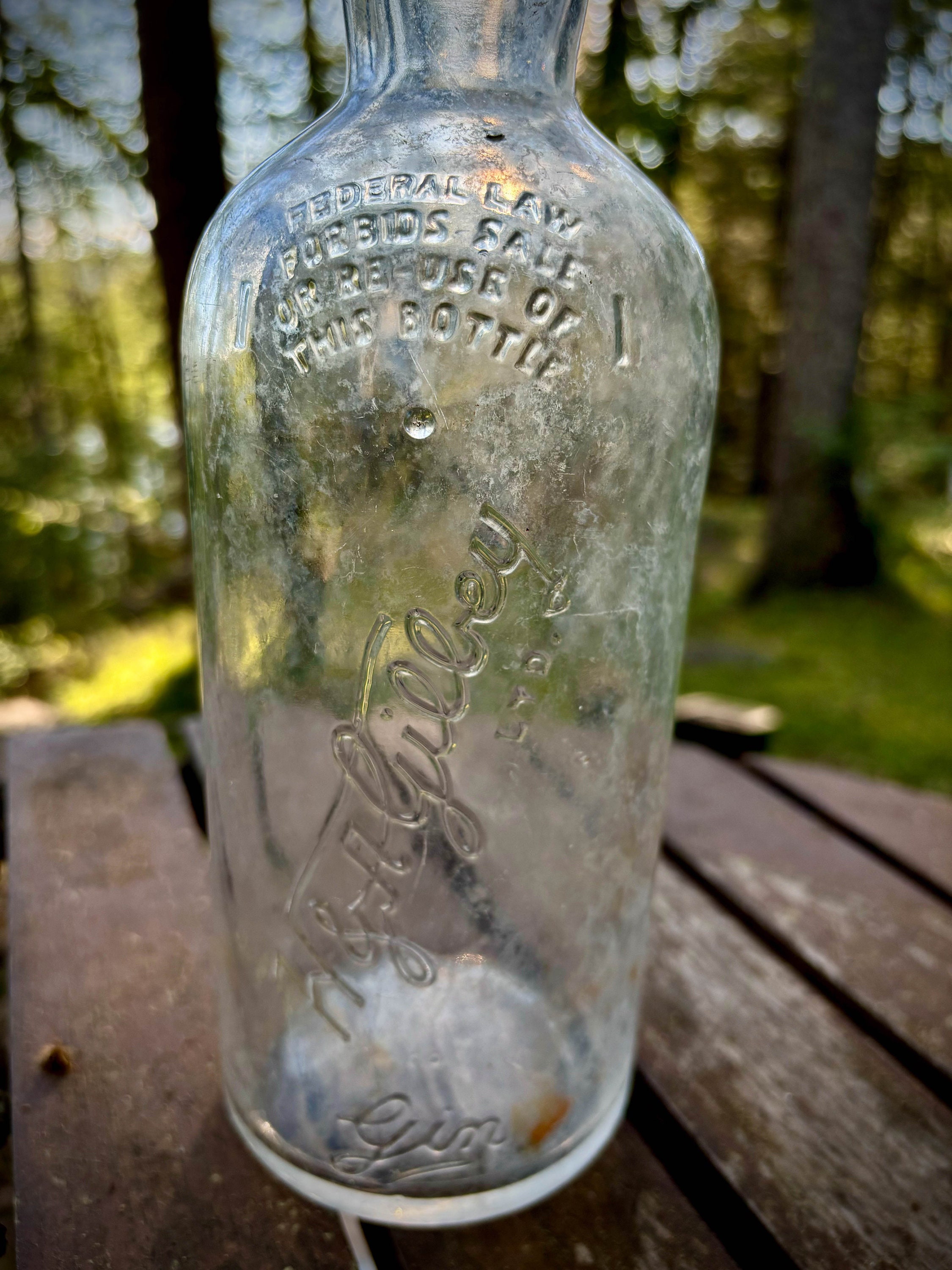 1930's Vintage H & A Gilbey Gin Bottle - Etsy
