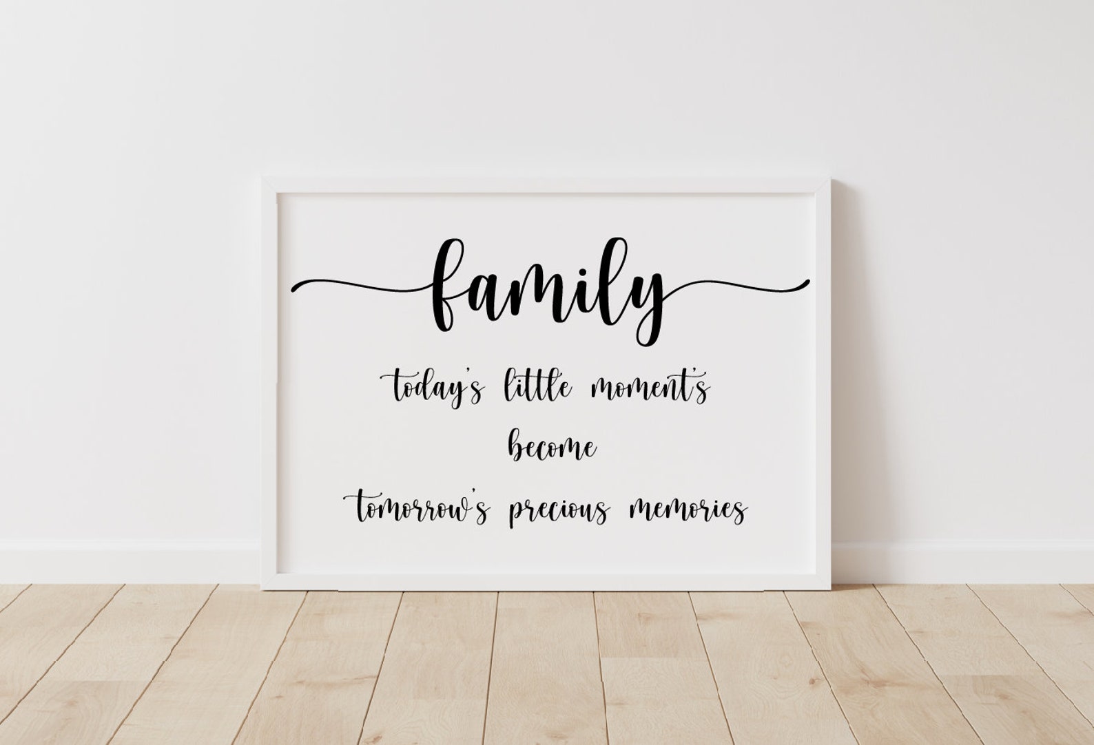 Family Memories Quotation Print Quote Prints Family Wall | Etsy