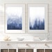 Navy Abstract Wall Art Prints Set of 2 Navy Wall Art - Etsy UK