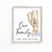 Personalised Family Hands Print Family Wall Art Family - Etsy UK