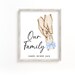 Personalised Family Hands Print Family Wall Art Family - Etsy UK