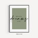 Sage Green Modern Set of 3 Quote Prints, Green Quote Prints, Posters ...