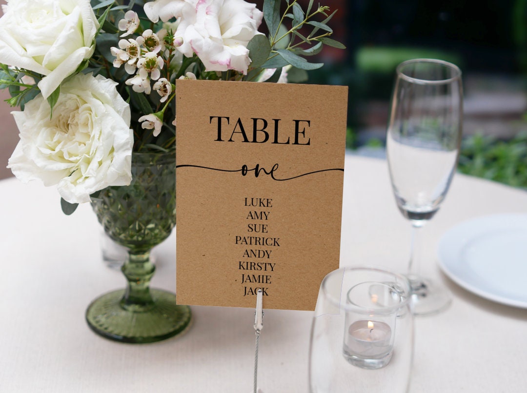 Wedding Seating Plan Wedding Table Plan Wedding Table Cards - Etsy UK