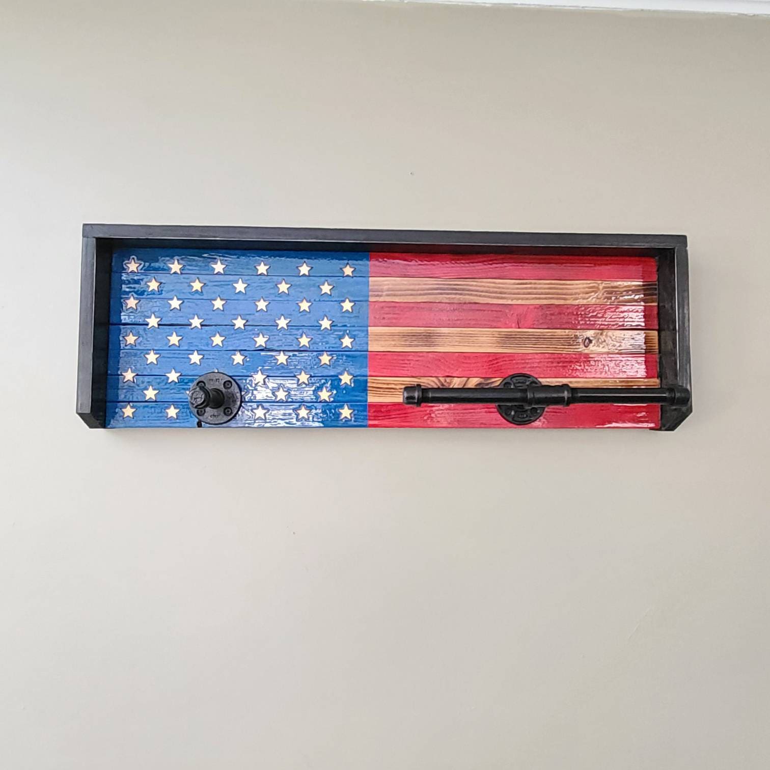 American Flag Gear Rack - Etsy