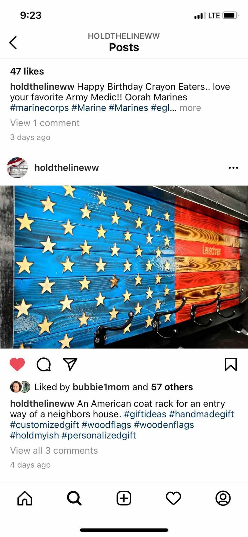 American Flag Gear Rack - Etsy