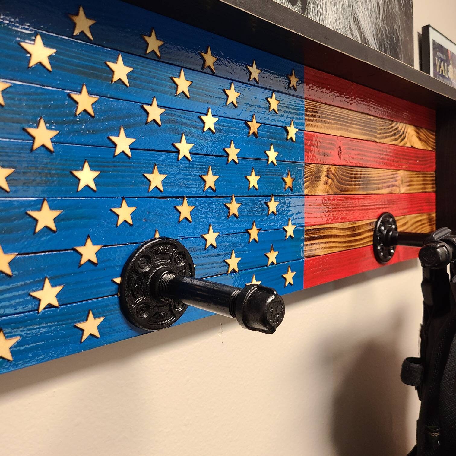 American Flag Gear Rack - Etsy