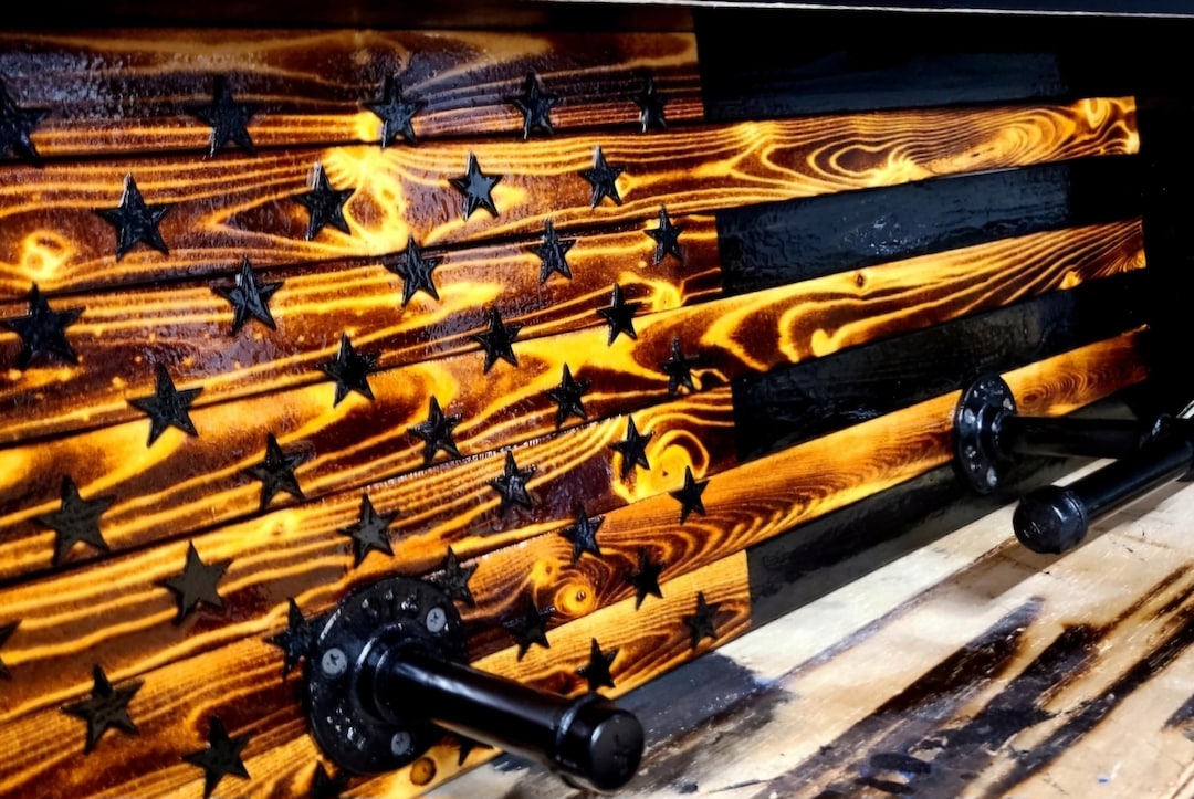 Natural Wood Black Stars, Gear Rack. Every Rack Includes One Duty Belt ...
