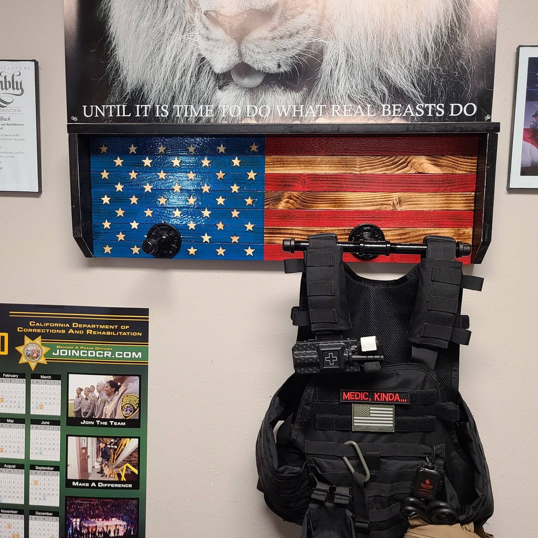 American Flag Gear Rack - Etsy