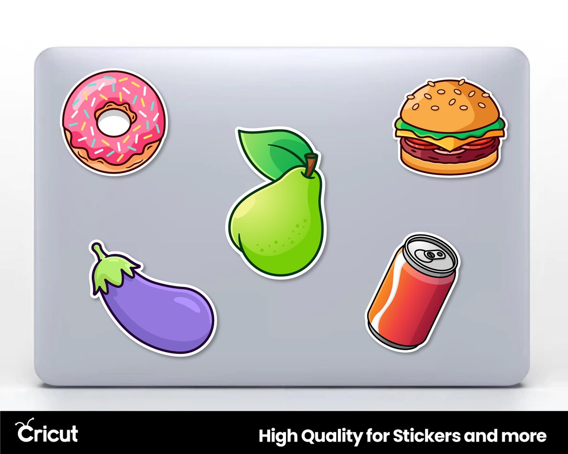 Cute Food Sticker Pack, Perfect for Laptop, Phone, Junk Journal ...