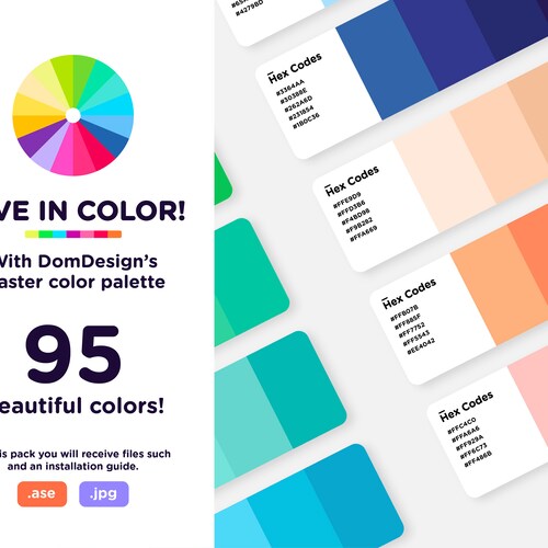 45 Gen Z Color Palettes for Branding Design Weddings - Etsy Israel