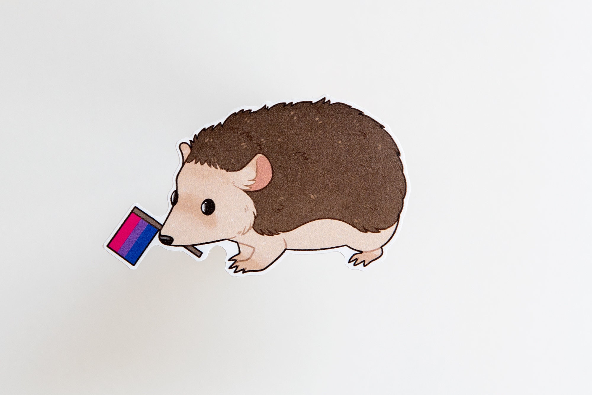 Bisexual Pride Hedgehog Sticker | LGBT Pride | Pride Flag Sticker ...