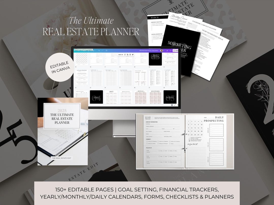 2025 Ultimate Real Estate Planner | Printable Planner for Realtors ...