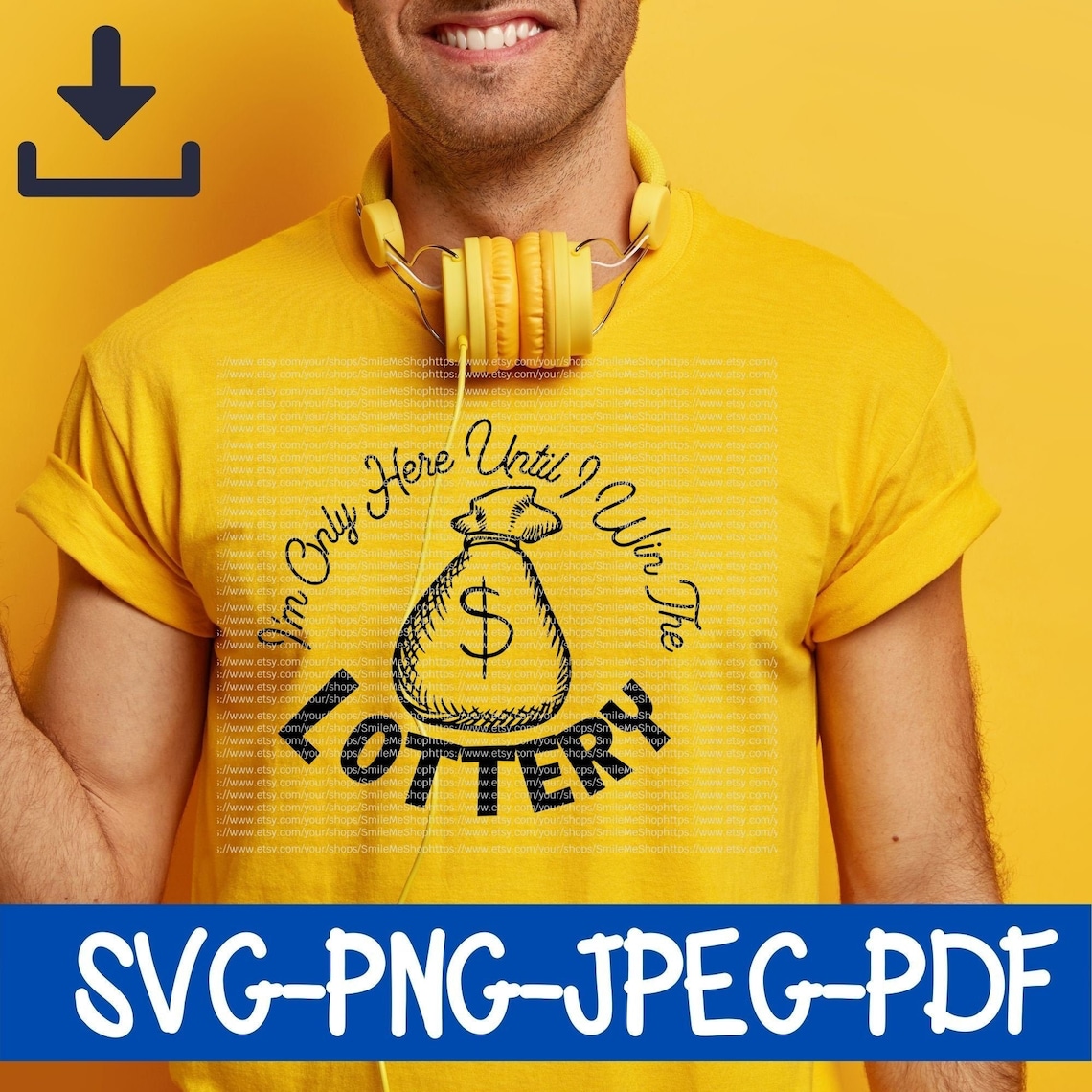 I'm Only Here Until I Win the Lottery SVG | Lottery Drawing, Win ...