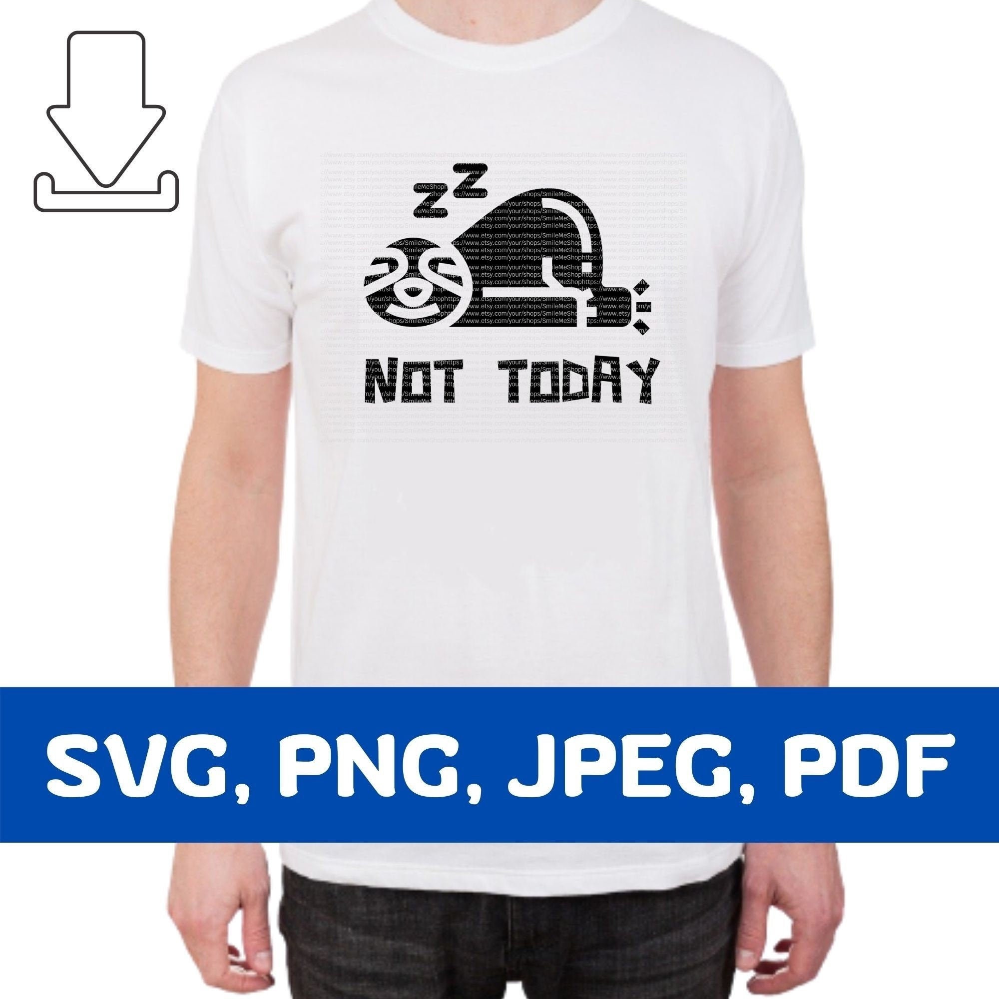 Not Today Sloth SVG Nope Not Today Sloth SVG Not Today - Etsy