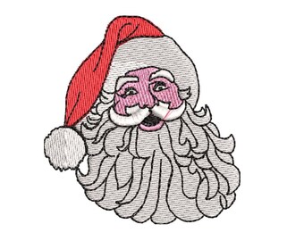 Mini Santa Face Machine Embroidery Design-instant DOWNLOAD - Etsy