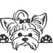 Love Yorkie Embroidery Designs Dog Love Machine Embroidery Design Love ...