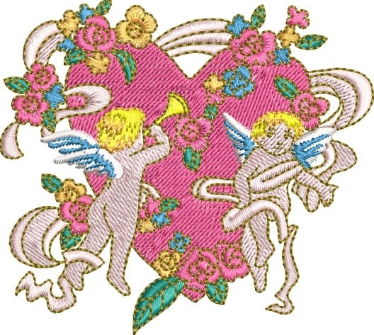 Angels Embroidery Design Angels Embroidery Designs Instant - Etsy