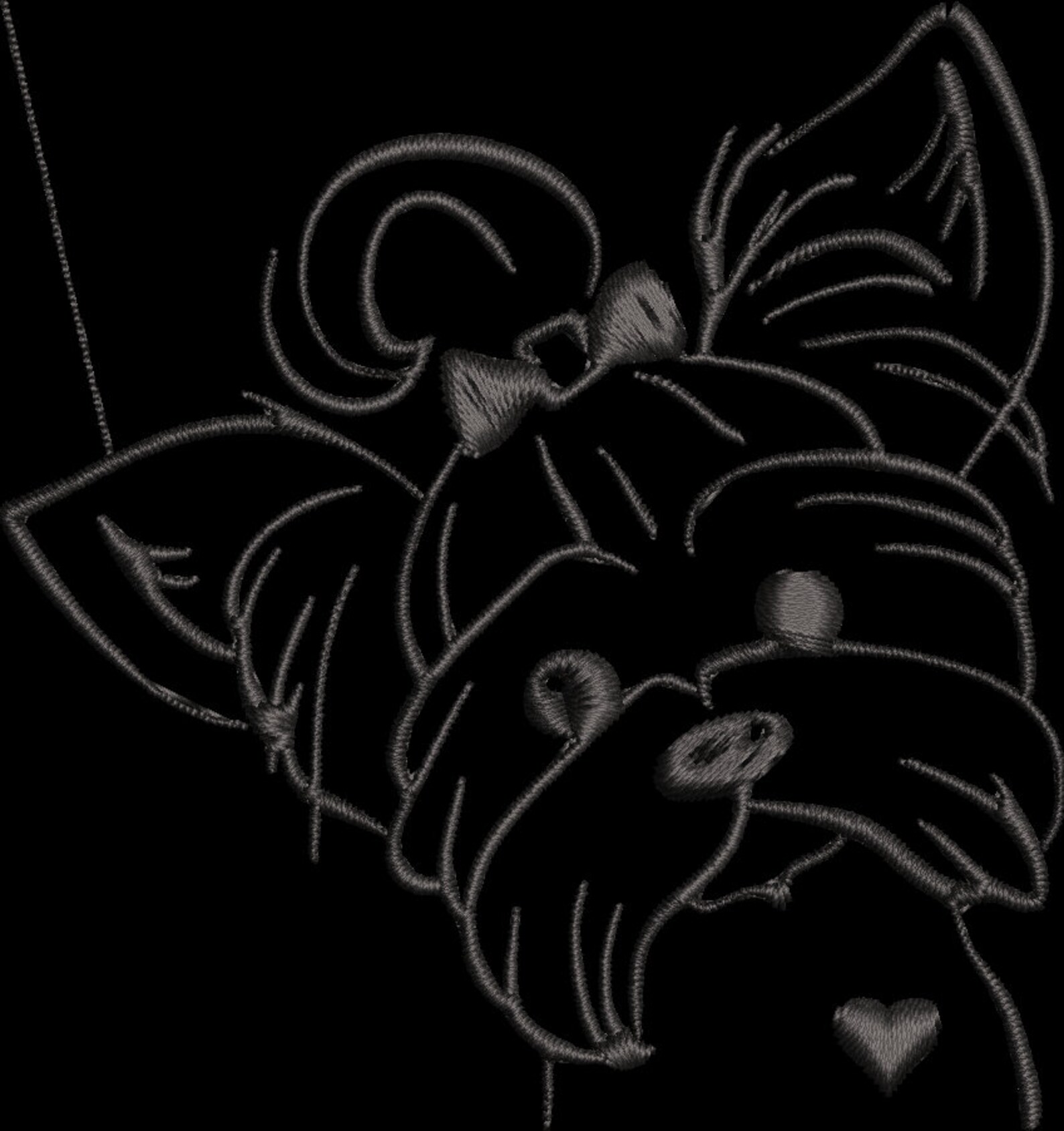Love Yorkie Embroidery Designs Dog Love Machine Embroidery - Etsy