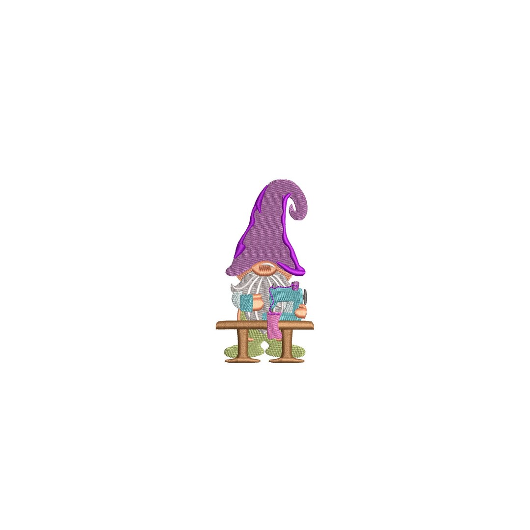 Sewing Gnome Embroidery Design, Sew Machine Embroidery Designs ...