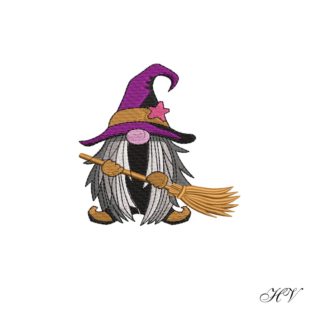 Halloween Gnomes Embroidery Design, Three Flying Gnomes Machine ...