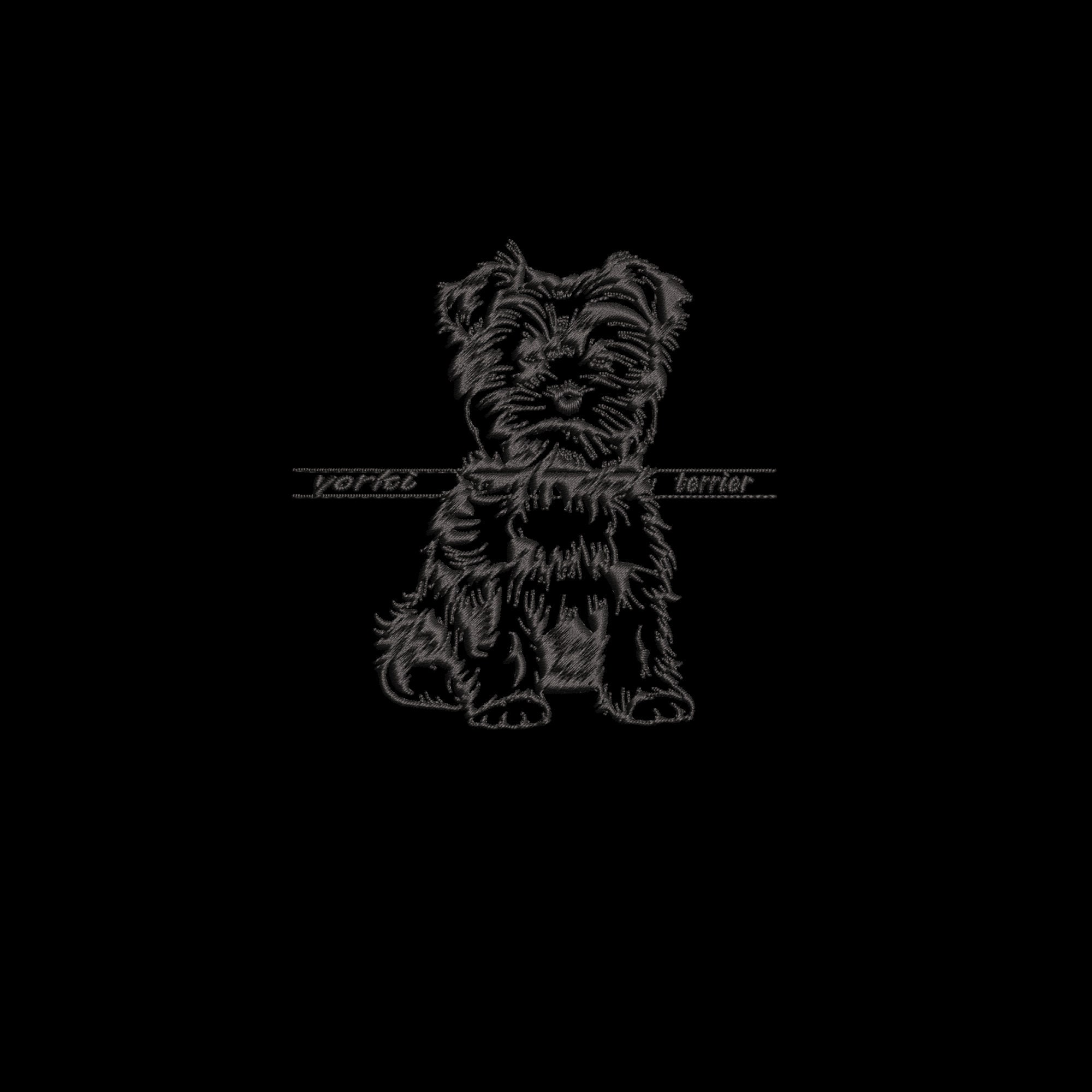 Love Yorkie Embroidery Designs Dog Love Machine Embroidery - Etsy