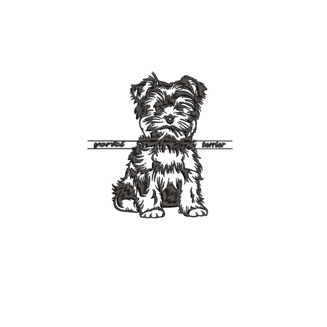 Love Yorkie Embroidery Designs Dog Love Machine Embroidery - Etsy