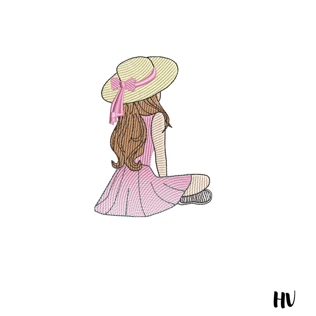 Girl Embroidery Designs Woman Embroidery Design Machine Embroidery ...