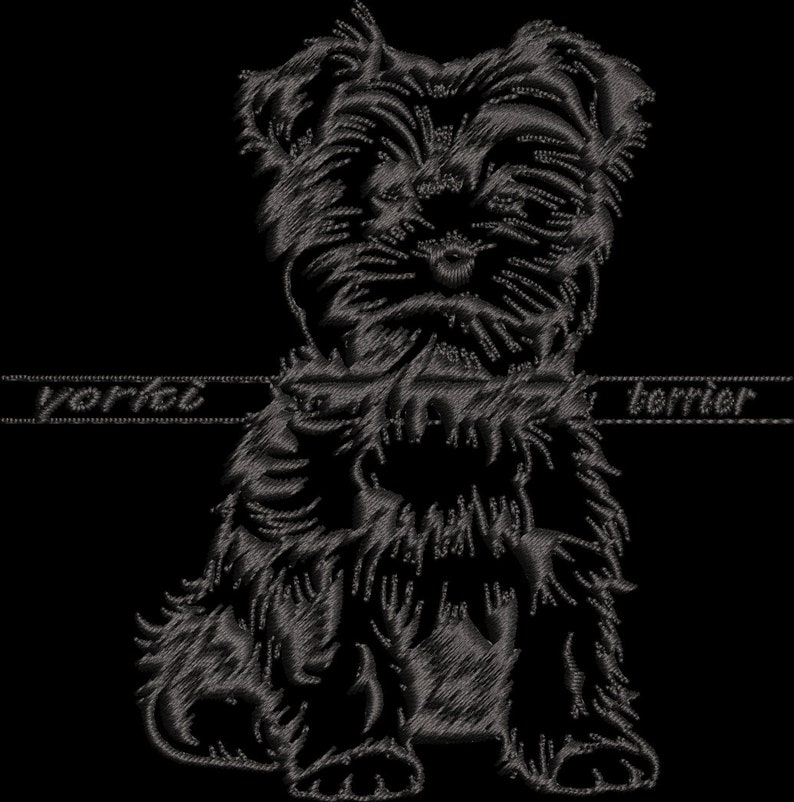 Love Yorkie Embroidery Designs Dog Love Machine Embroidery - Etsy