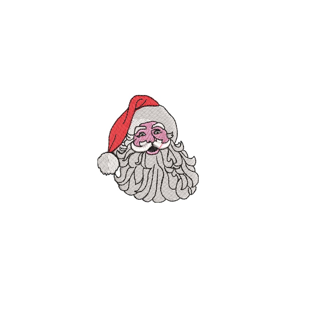 Santa Face Machine Embroidery Design-instant DOWNLOAD - Etsy
