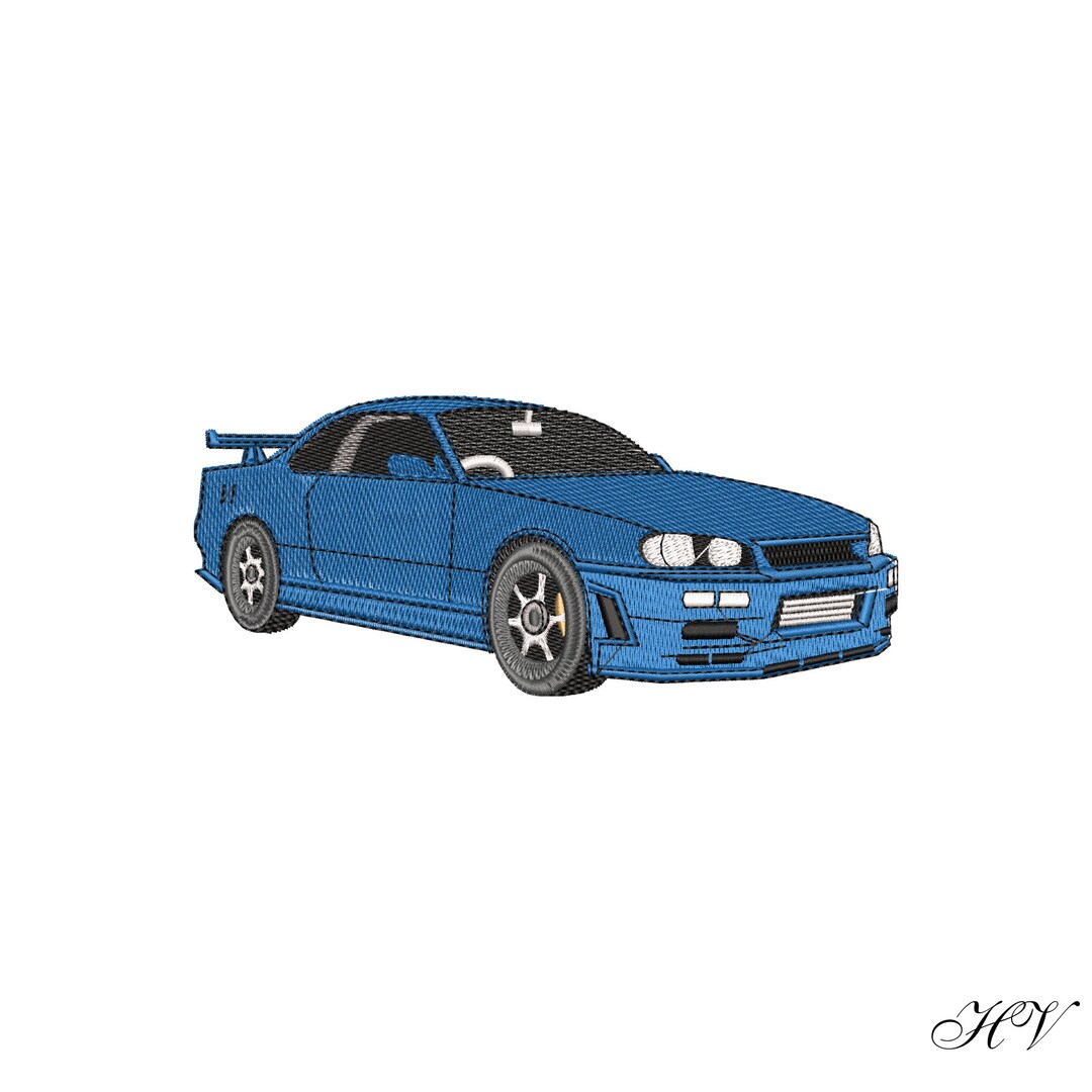 GTR Embroidery Design - Etsy