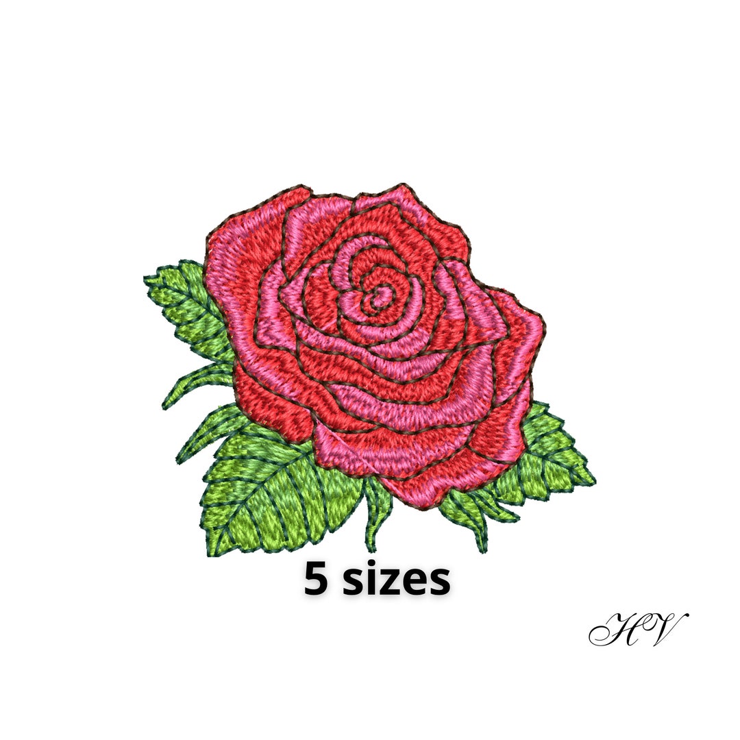Roses Machine Embroidery Design/ Roses Embroidery File / Roses Bouquet ...