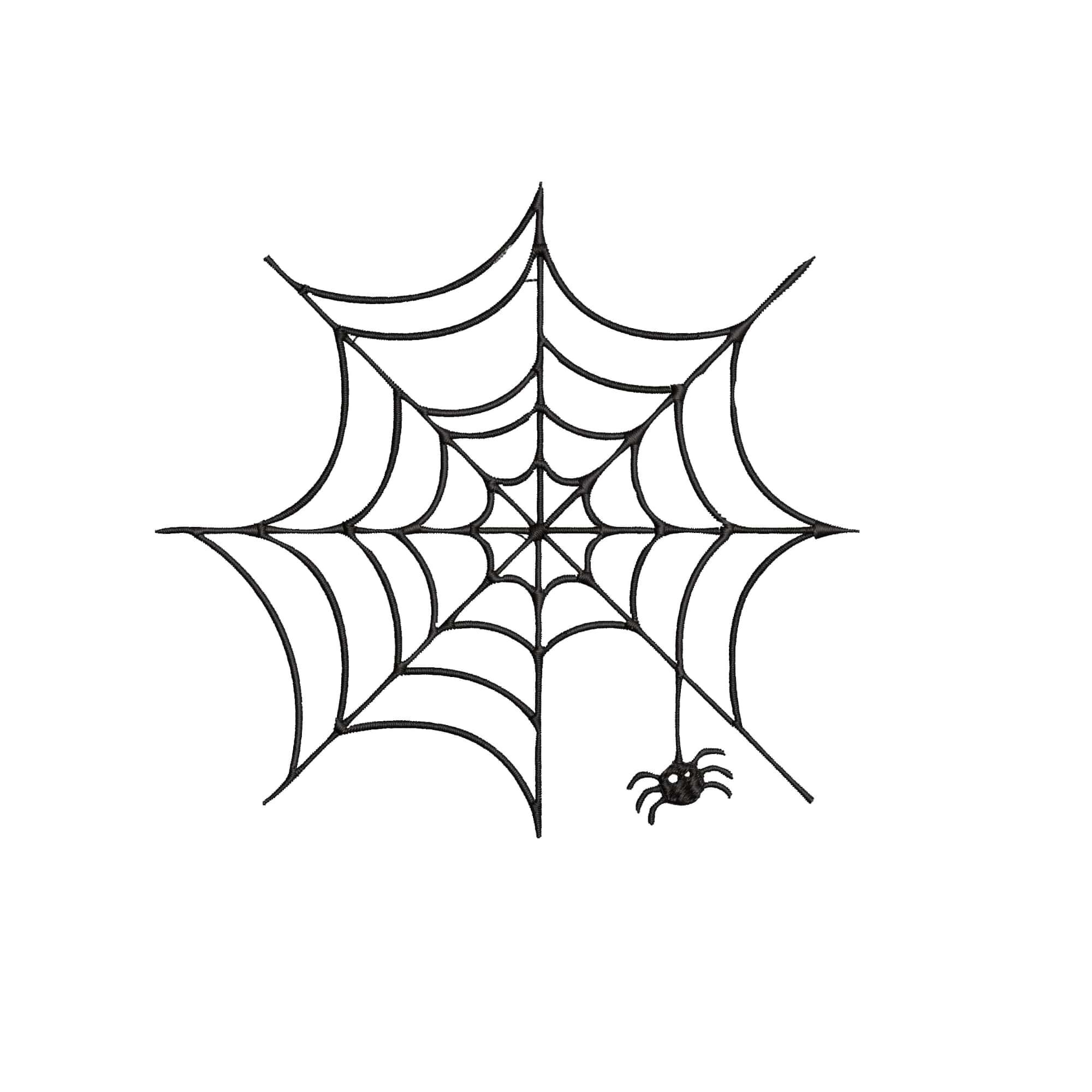 Spider Web Embroidery Design Halloween Embroidery File 1 - Etsy
