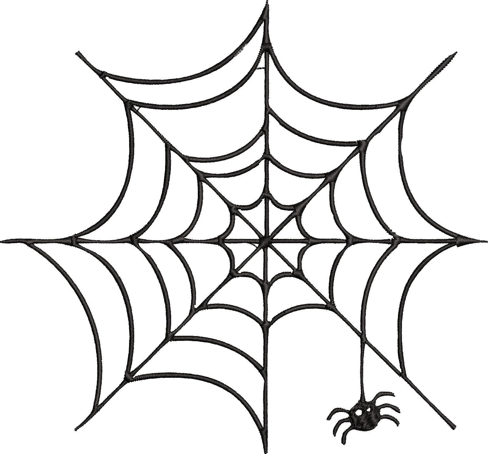 Spider Web Embroidery Design Halloween Embroidery File 1 - Etsy