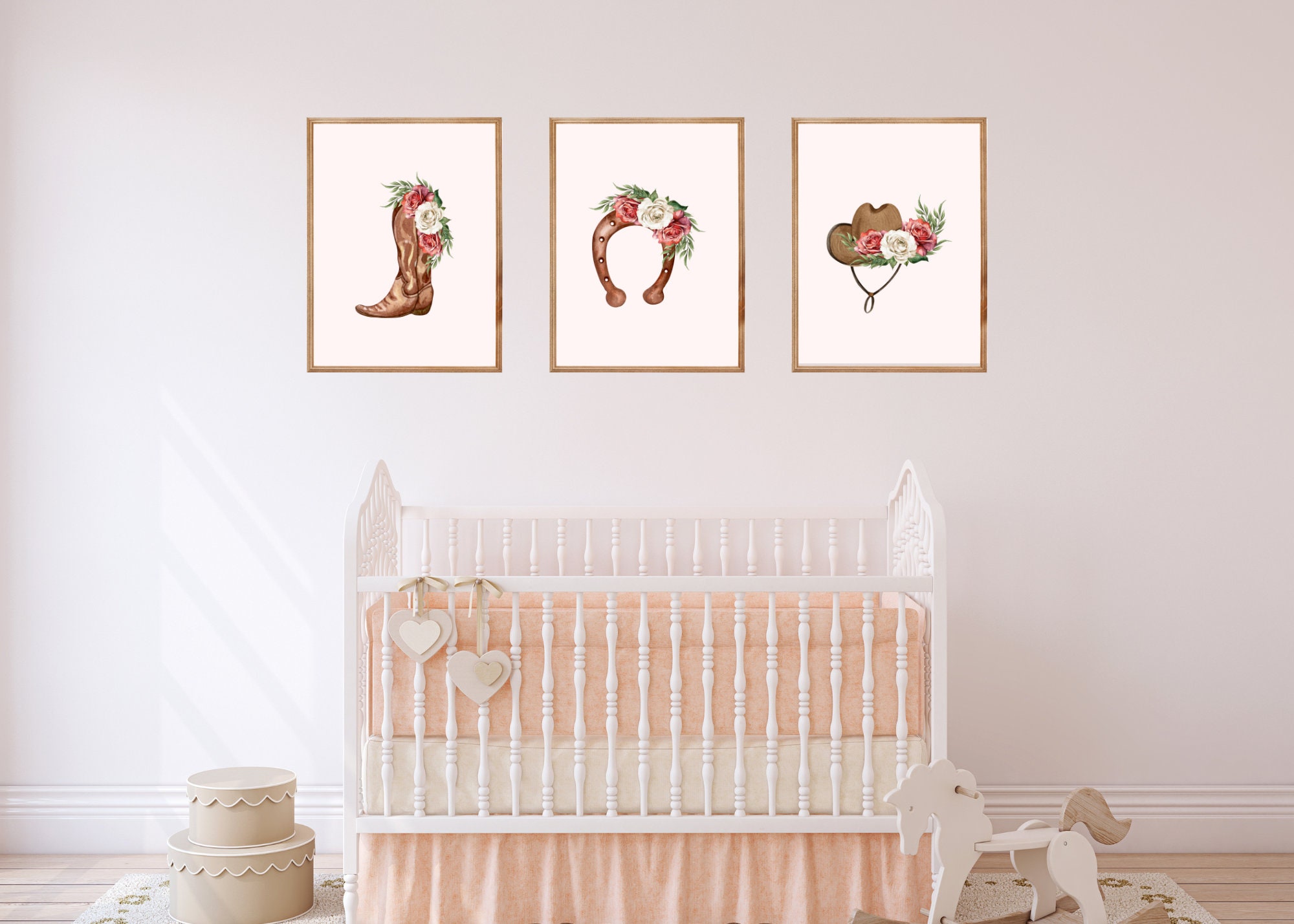 Cowgirl Wall Art, Digital Baby Girl Nursery Prints, Nursery Wall Art ...