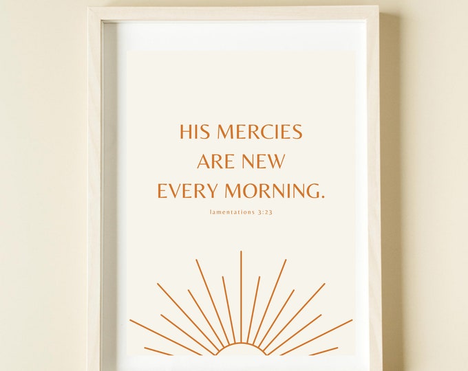 Boho Bible Verse Wall Print - Etsy