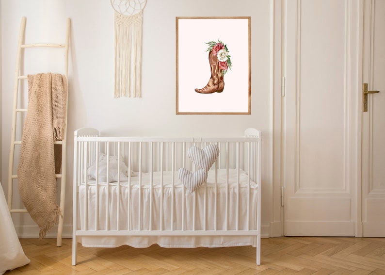 Cowgirl Wall Art, Digital Baby Girl Nursery Prints, Nursery Wall Art ...