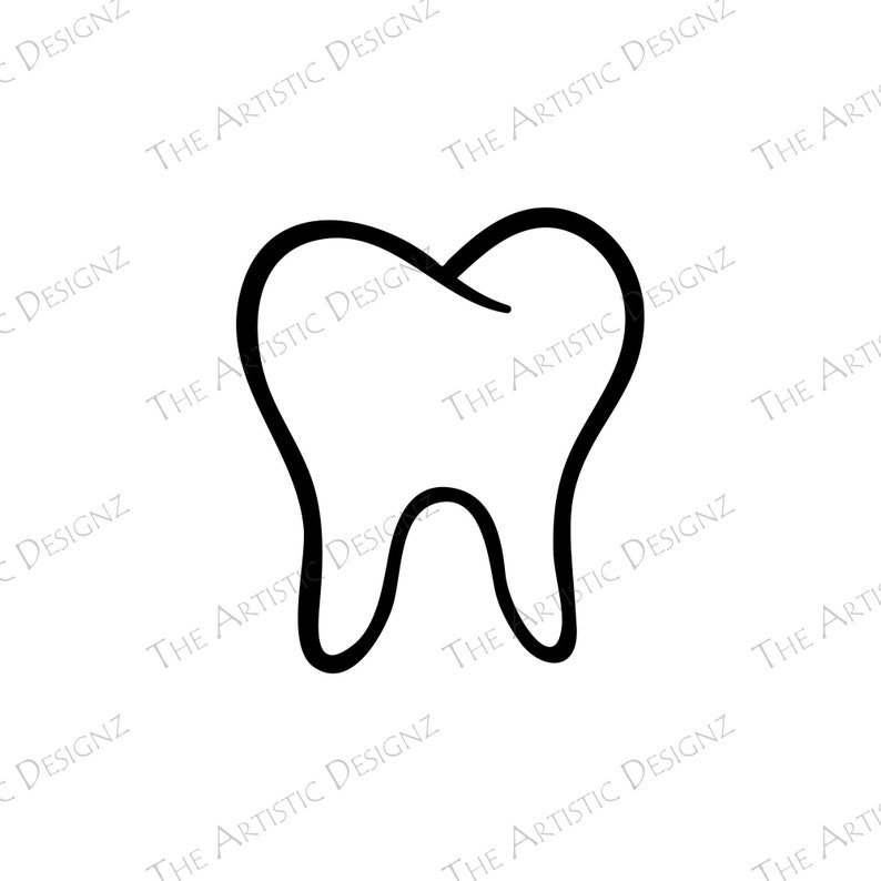 Zahn SVG Zähne SVG Silhouette Vektor Cut Datei Digitaler - Etsy.de