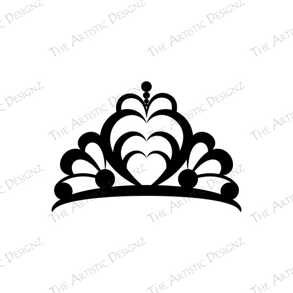 Crown Svg Silhouette Vector Cut File Digital Download Etsy