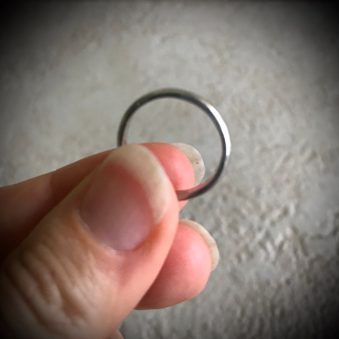 Simple Platinum Ring - Size 4 1/2 - Etsy