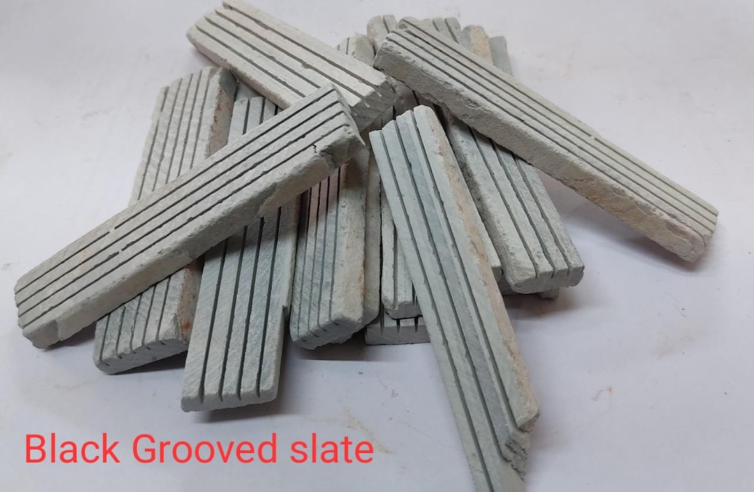 Black/white/red Grooved Slate Pencils - Etsy