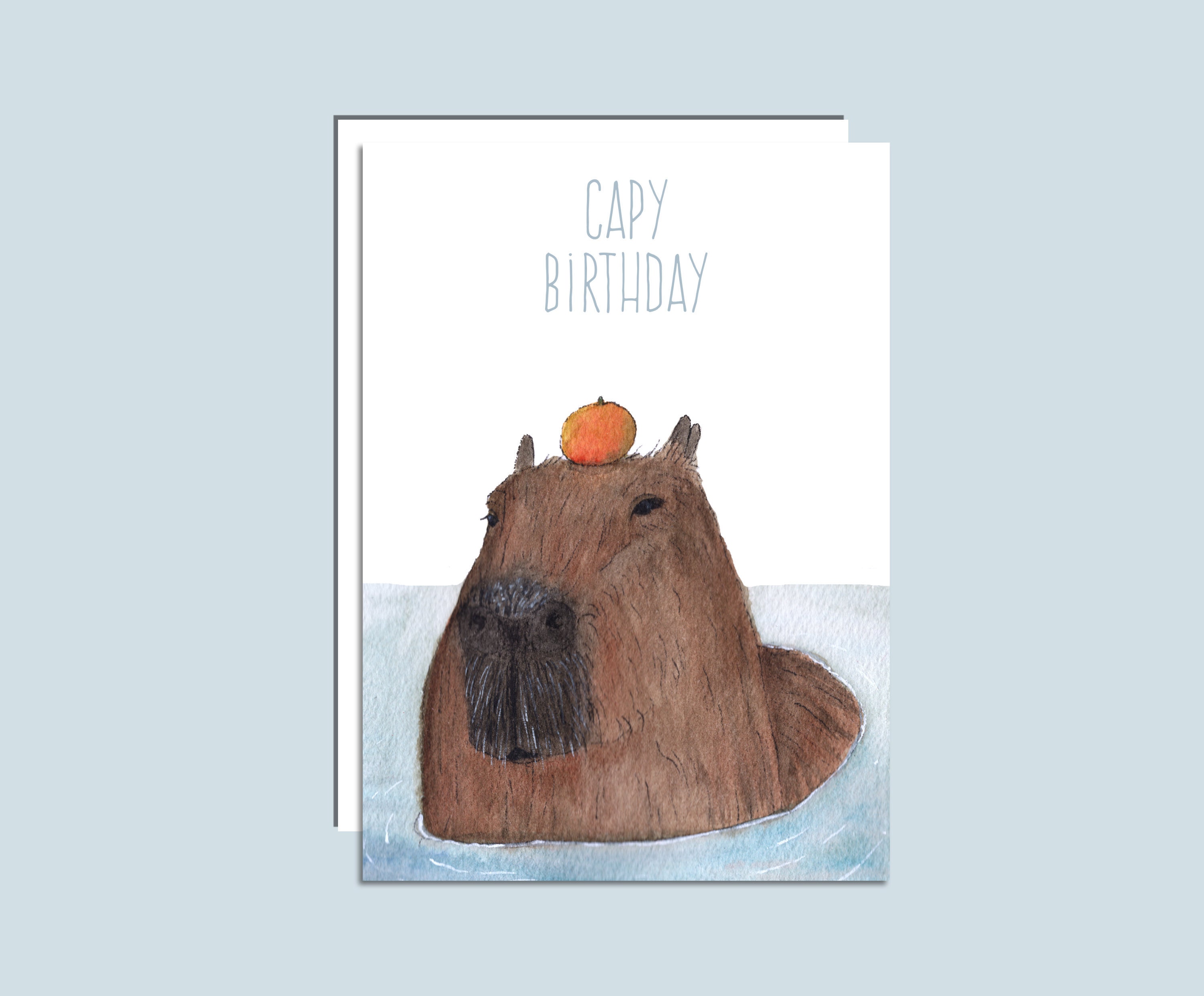 Capybara Birthday Card Capybara Punny Cards Cute Birthday Cards ...