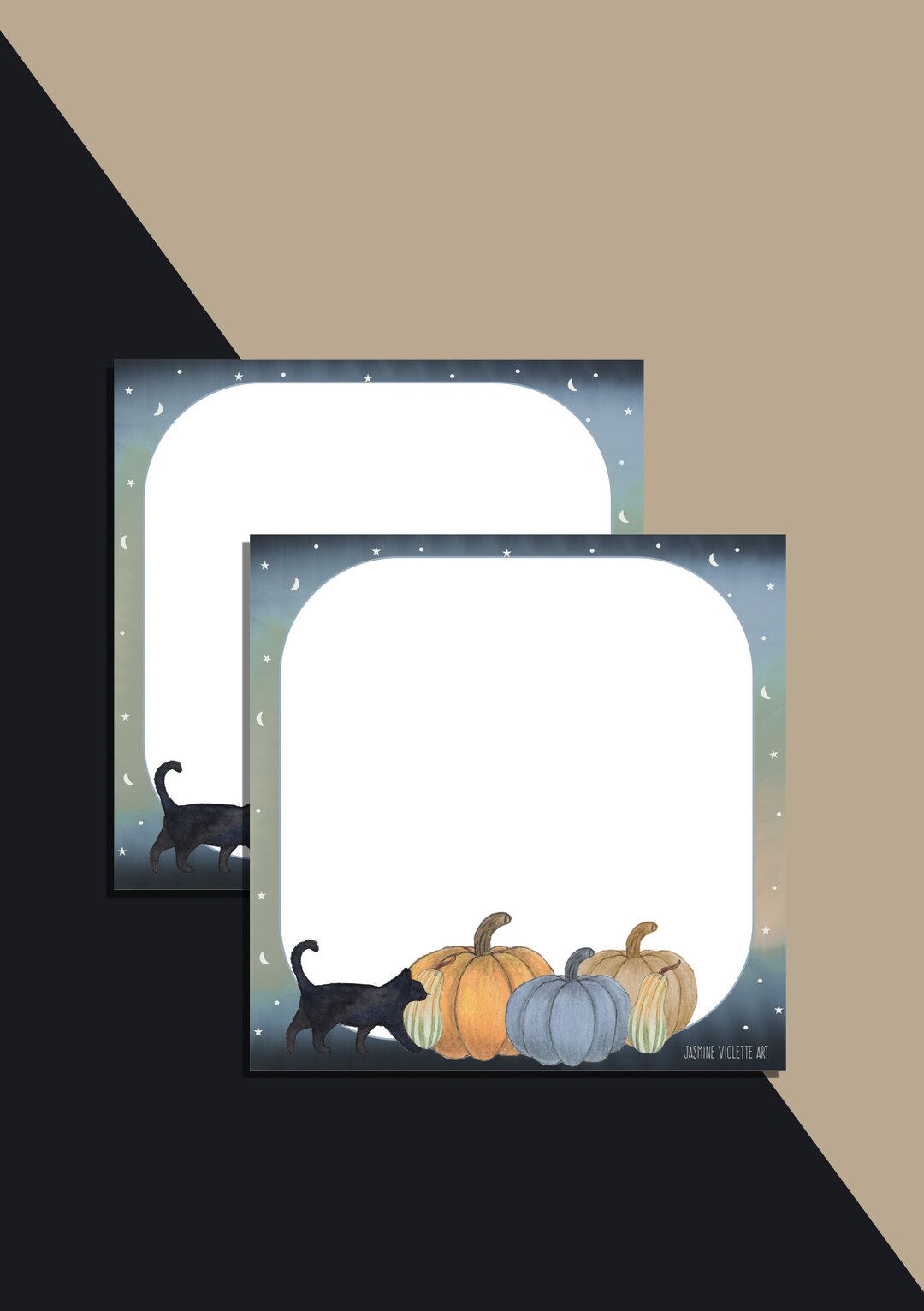 Notepads Memopads | Fall Notepad | Cute Notepads | Black Cat ...