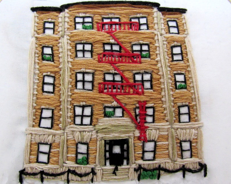 Custom Home Building Embroidery Art Gift - Etsy