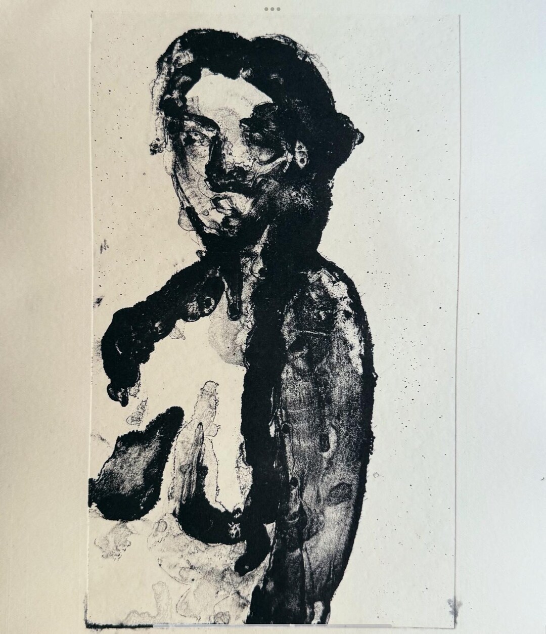 Graphite Figure Drawing Print, 9x12, Live Model, Modern Black and White ...