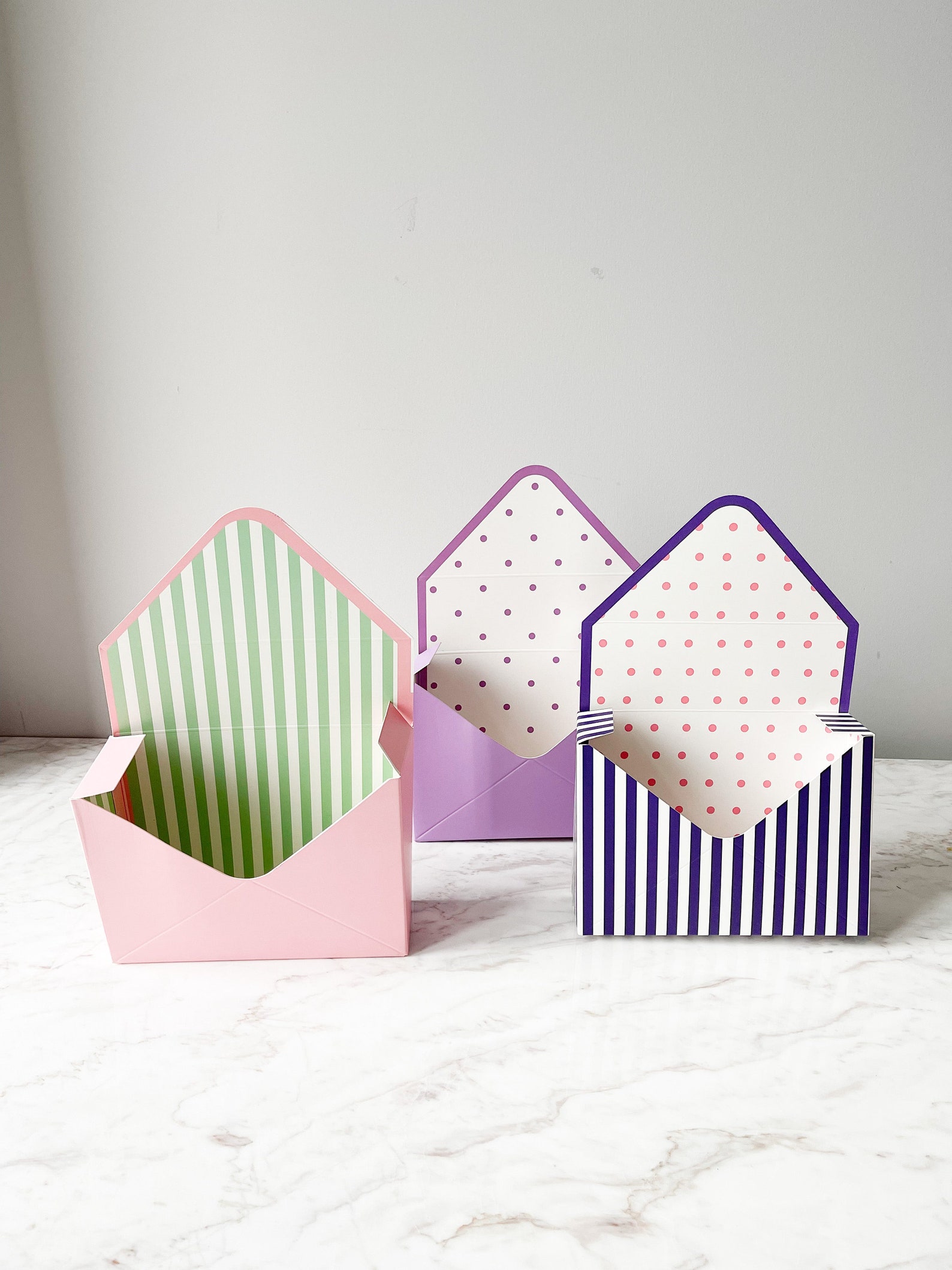 Envelope Shaped Flower & Gift Boxes Coloured Boxes Gift Box - Etsy